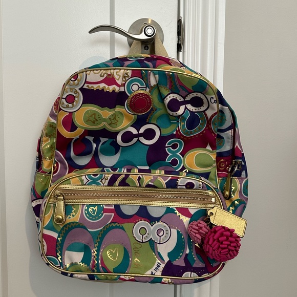 Coach | Bags | Rare Coach Poppy Graffiti Backpack | Poshmark